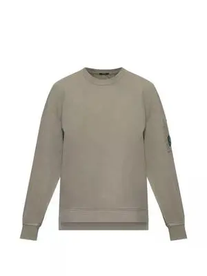 C.P. COMPANY Lens-detail Crew Neck Sweatshirt - Neutrals
