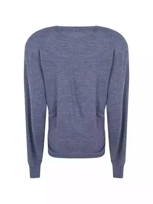 Magda Butrym Knot-detail Round-neck Sweater - Grey