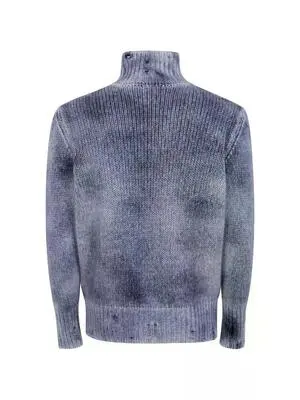 Avant Toi Distressed Roll-neck Sweater