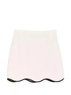 Valentino Garavani Wave-hem Mini Skirt - Neutrals