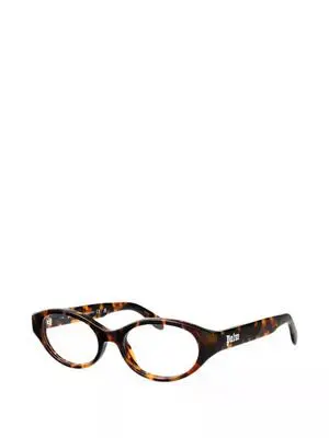 Palm Angels Tortoiseshell-effect Oval-frame Glasses