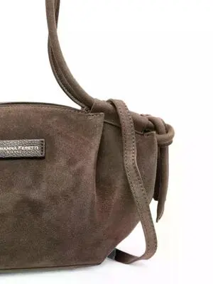 ADRIANNA FERETTI Suede Knot Detail Tote Bag