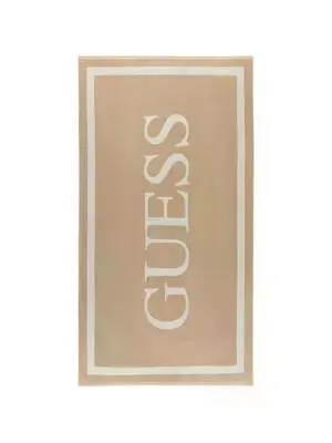 Guess Logo-print Beach Towel - Neutrals