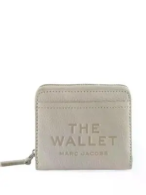 Marc Jacobs The Wallet Pebbled Leather Wallet - Neutrals