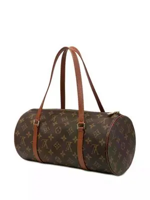 LOUIS VUITTON 2000 Monogram Papillon 30 Handbag - Brown