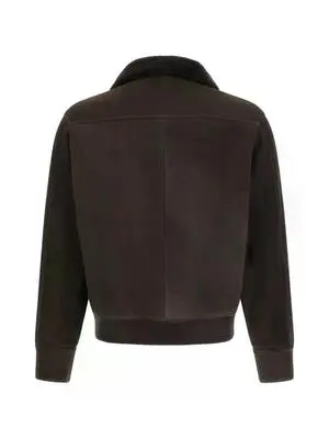 GIORGIO BRATO Shearling-collar Suede Jacket