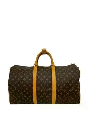 LOUIS VUITTON 1997 Monogram Keepall 50 Travel Bag - Brown