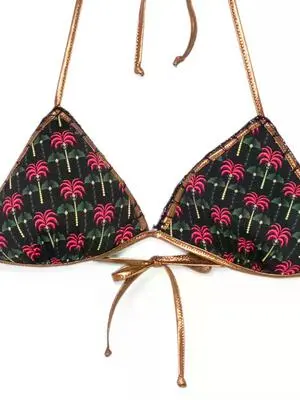Anjuna Palm Tree-print Triangle Bikini
