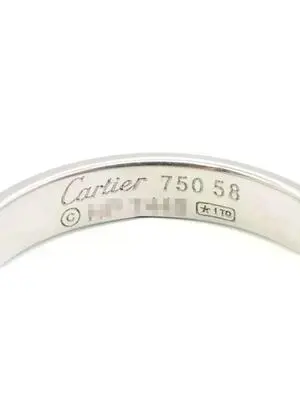 Cartier 18k White Gold Love Ring - Silver