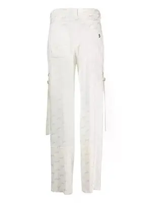BLUGIRL Straight-leg Logo-print Trousers