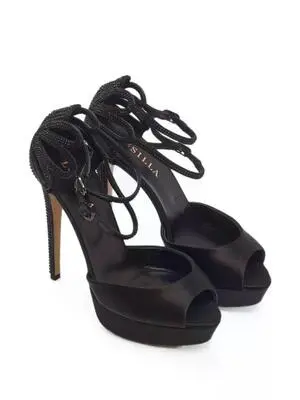 LE SILLA Crystal-embellished Ankle-strap Sandals