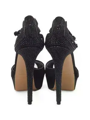 LE SILLA Crystal-embellished Ankle-strap Sandals