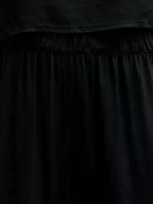 HAVEONE Elasticated-waistband Wide-leg Trousers