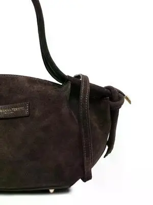 ADRIANNA FERETTI Logo-patch Suede Tote Bag