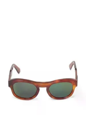 Borsalino Ingrid Round-frame Sunglasses - Brown