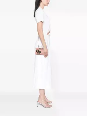 Fendi 2016 Micro Leather Flowerland Peekaboo Satchel