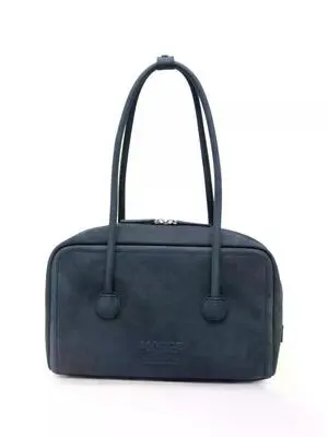MARGESHERWOOD Embossed-logo Nubuck-leather Tote Bag - Blue
