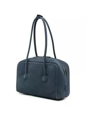 MARGESHERWOOD Embossed-logo Nubuck-leather Tote Bag
