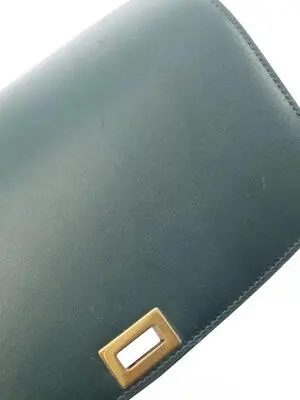 Celine 2010-2011 Medium Calfskin Classic Box Crossbody Bag - Green