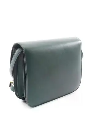 Celine 2010-2011 Medium Calfskin Classic Box Crossbody Bag - Green