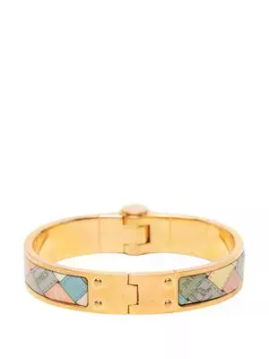 Hermès Narrow Bolduc Au Carré Enamel Hinge Bracelet Pm
