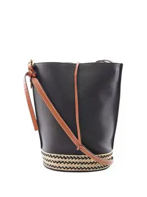 Loewe 2010-2026 Leather Gate Bucket Bag - Black