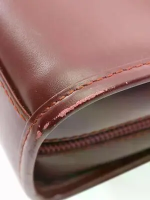 Cartier 1970-1980 Leather Must De Clutch Bag - Red