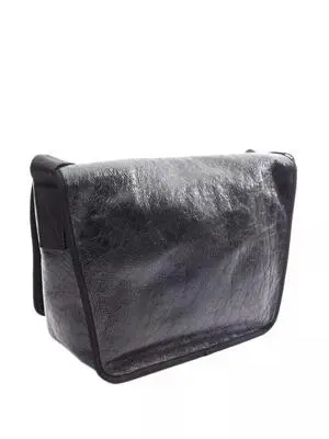 Balenciaga 2024 Leather Explorer Flap Crossbody Bag