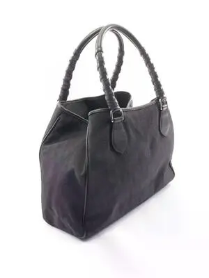Dior 2000-2010 Diorissimo Trotter Canvas Lovely Handbag - Black