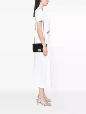 Miu Miu 2010-2026 Goatskin Madras Flap Crossbody Bag - Black
