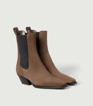 Brunello Cucinelli Suede Chelsea Boots 50