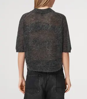 ALLSAINTS Mohair-blend Anabel Polo Top
