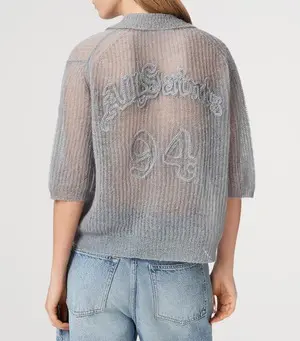 ALLSAINTS Mohair-blend Anabel Polo Top