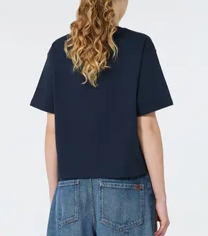 Max Mara Cotton Embroidered Flower T-shirt