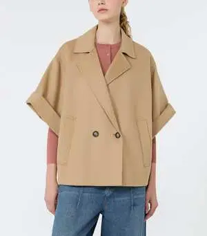 Max Mara Wool Short-sleeved Jacket