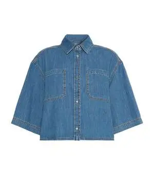 Max Mara Cotton Denim Shirt - Navy