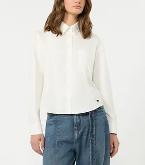 Max Mara Cotton Cropped Shirt