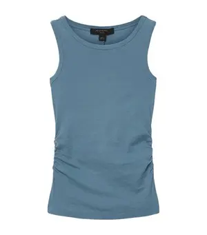 ALLSAINTS Ruched Katarina Tank Top - Blue