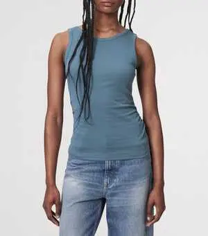 ALLSAINTS Ruched Katarina Tank Top - Blue