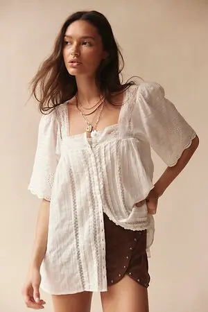 Free People Lace Up Kaftans Tunics