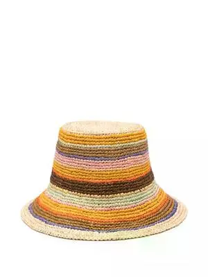 Zimmermann Stripe-pattern Bucket Hat - Neutrals