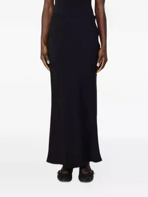 HANITA Jersey Maxi Skirt - Black