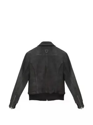 HTC LOS ANGELES Francisville Studded Suede Jacket - Grey