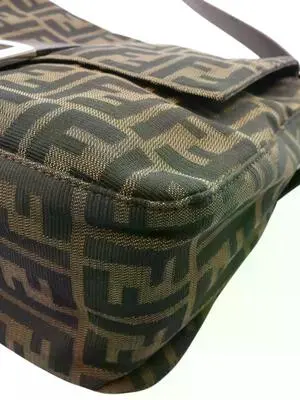 Fendi 2000-2010 Zucca Canvas Mamma Forever Shoulder Bag