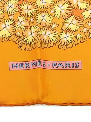 Hermès 1990-2010 Ombres Et Lumieres Silk Scarf 90 Scarves - Orange