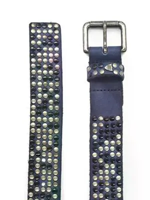 HTC LOS ANGELES Stud-embellished Leather Belt