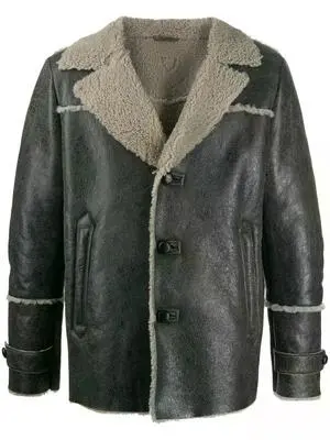 HTC LOS ANGELES Shearling Jacket - Green