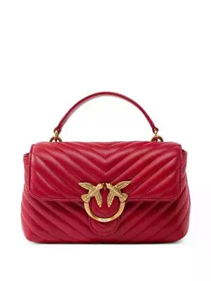 Pinko Love Birds Chevron-quilted Tote Bag - Red
