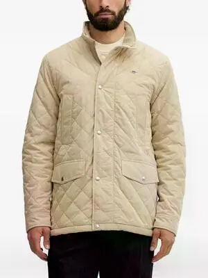 Gant Quilted High-neck Jacket - Neutrals
