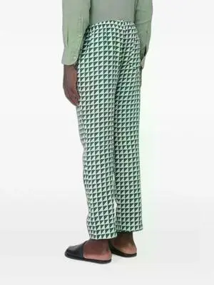PENINSULA SWIMWEAR Teulada Printed Linen Trousers